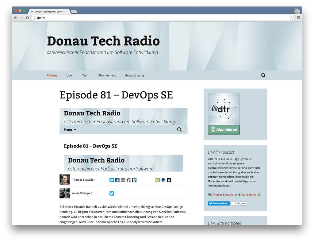 Web Player 3 Beta lädt nicht richtig - Podlove Web Player - Sendegate